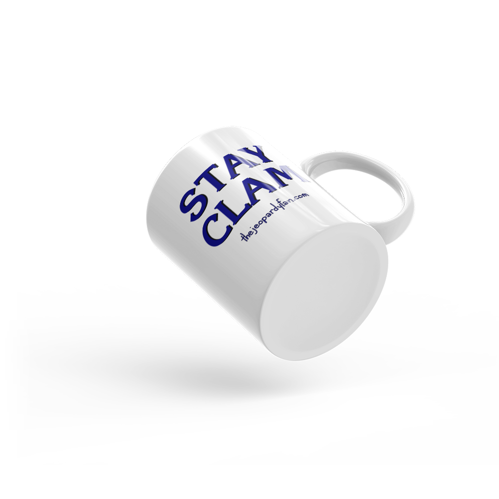 STAY CLAM Ceramic Mug – The Jeopardy! Fan Online Store